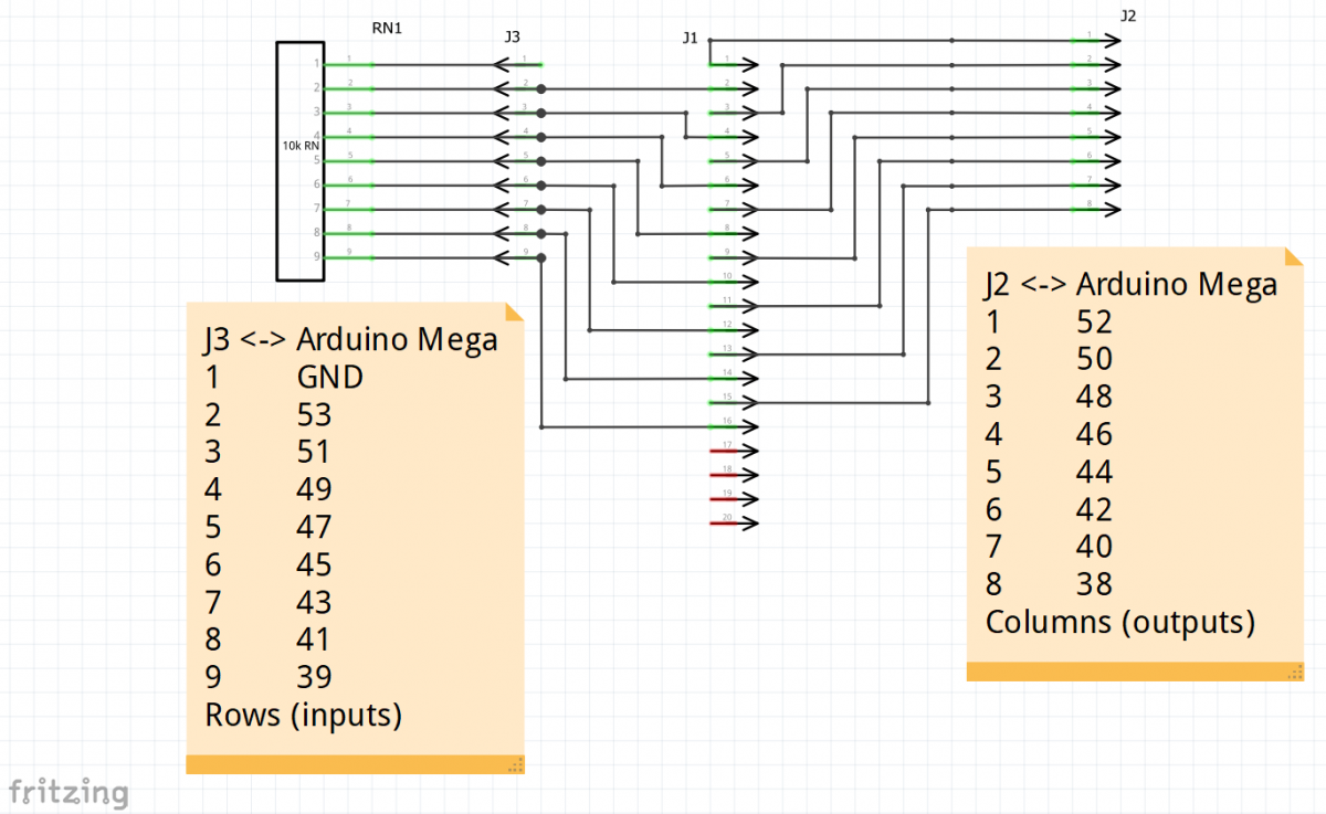 Arduino Midi Keyboard Part 4 Reading The Keyboard Pieces Of Pi